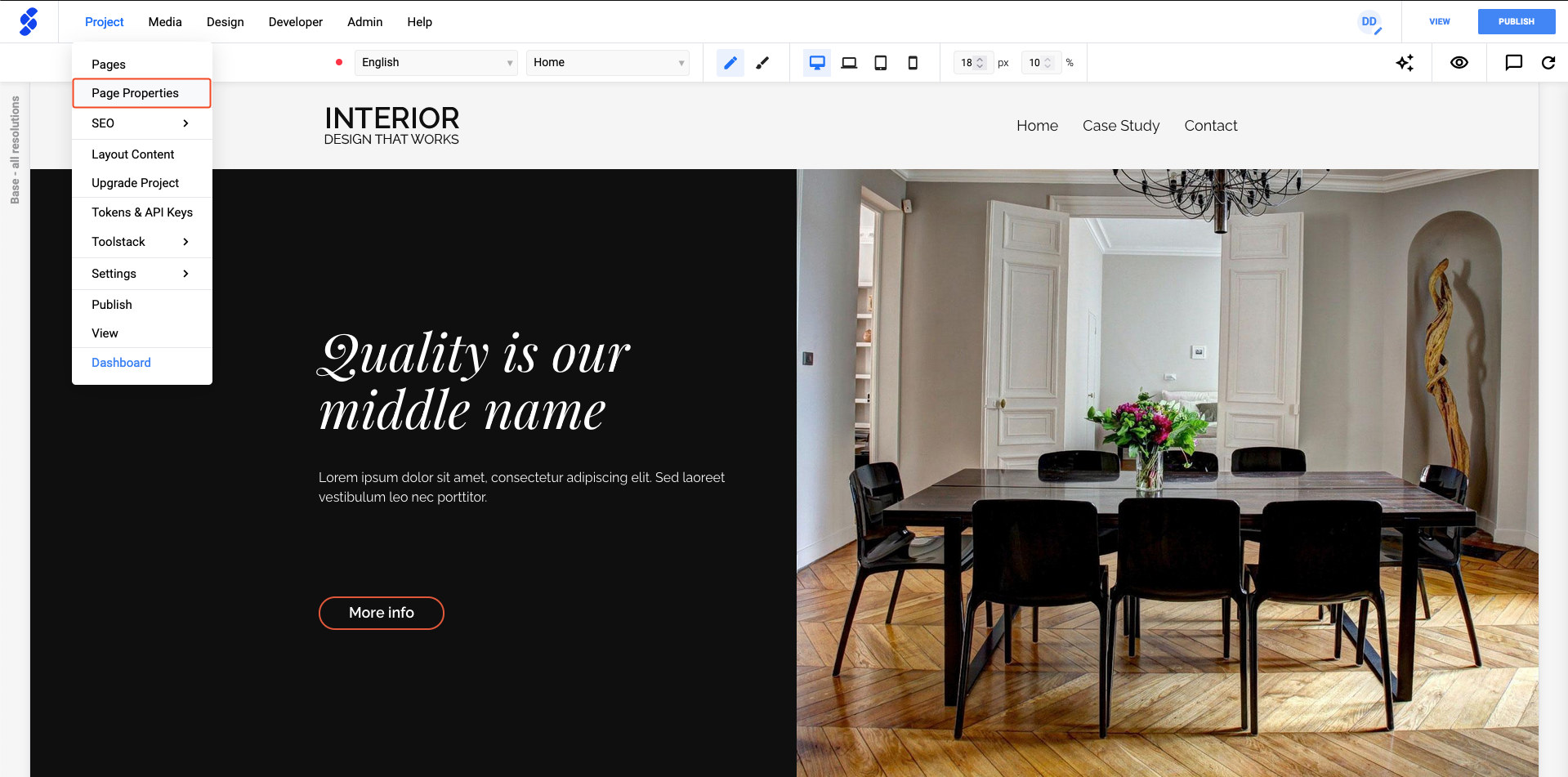 How to optimize Page Settings